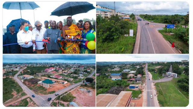 Le Ghana met en service les premières routes construites dans le cadre ...