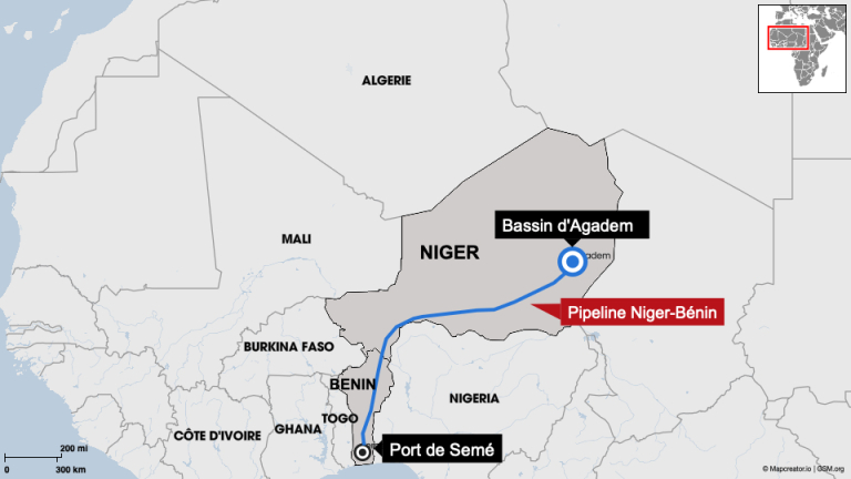 Niger/Bénin: Une partie du pipeline mis hors d'état par un mouvement ...